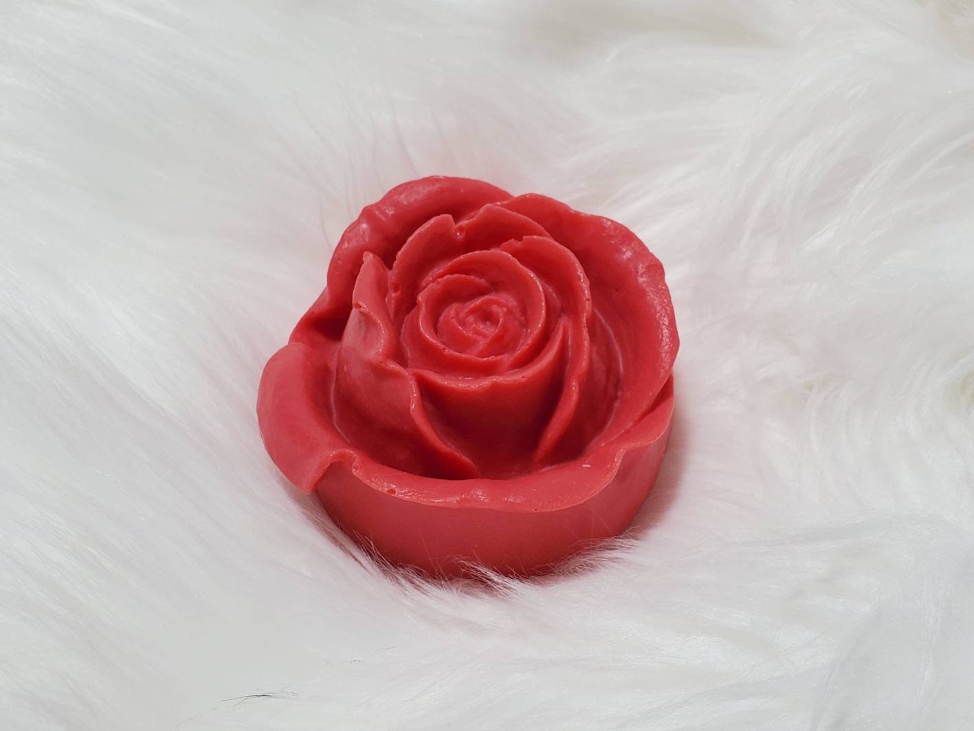 Rose Flower Shaped Soap: Custom Scent and Color, Donkey Milk Soap Base ...