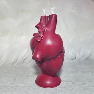 Anatomical Heart Shaped Candle: Custom Scent and Color, Soy Wax. Gothic ...