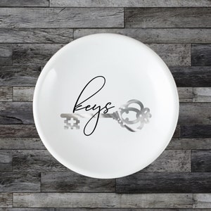 KEY DISH, Trinket Dish for Keys, Gifts for Him, Key Holder for Home ...