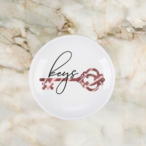 KEY DISH, Trinket Dish for Keys, Gifts for Him, Key Holder for Home ...