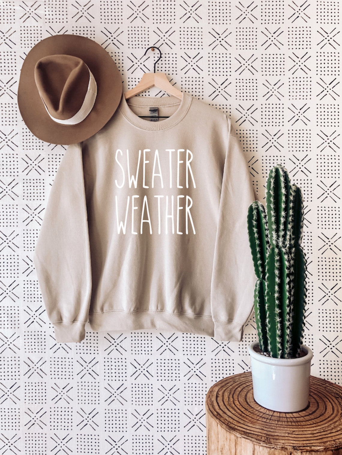 SWEATER WEATHER Pullover Sweatshirt Fall Fleece Crew Sweater - Etsy