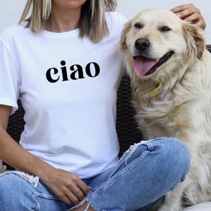 CIAO Women's Shirt, Ciao Italian Vacation Women's Trendy Fashion ...