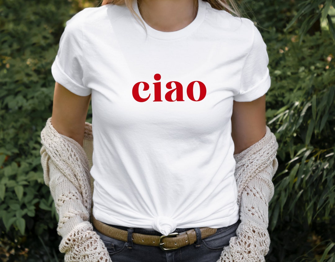 CIAO Women's Shirt, Ciao Italian Vacation Women's Trendy Fashion ...