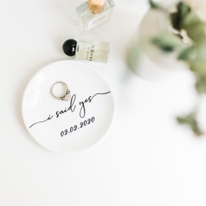 I Said Yes Engagement Ring Dish, Wedding Ring Dish, Personalized ...