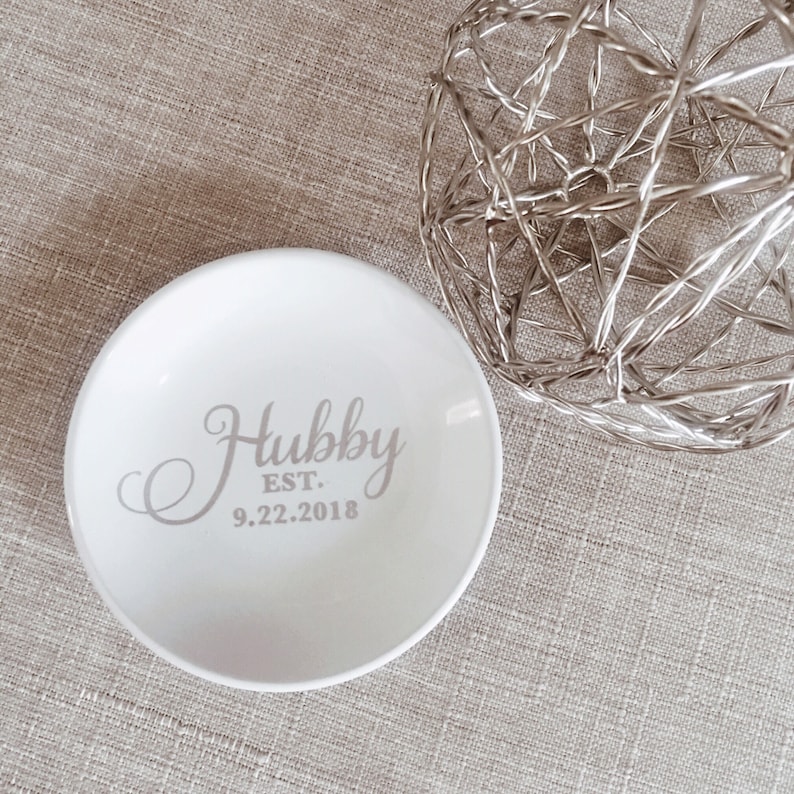 Wedding Ring Dish Personalized / Engagement Ring Dish / | Etsy