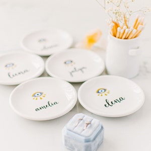 Evil Eye Ring Holder Gift for Her Greek Mati μάτι Personalized Evil Eye ...