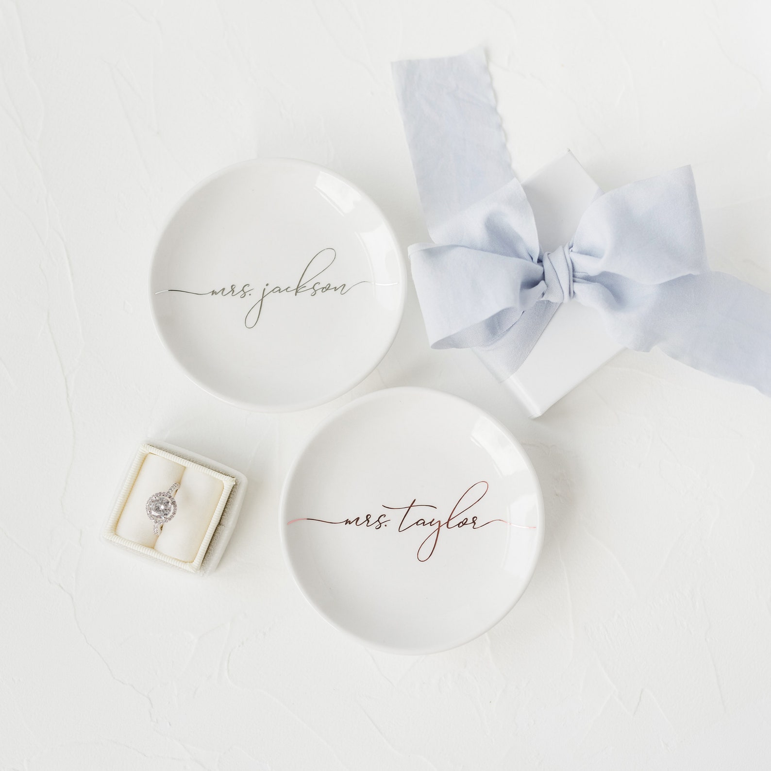 PERSONALIZED GIFT Wedding Ring Dish Engagement Ring Holder Dish ...