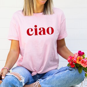 CIAO Women's Shirt, Ciao Italian Vacation Women's Trendy Fashion ...