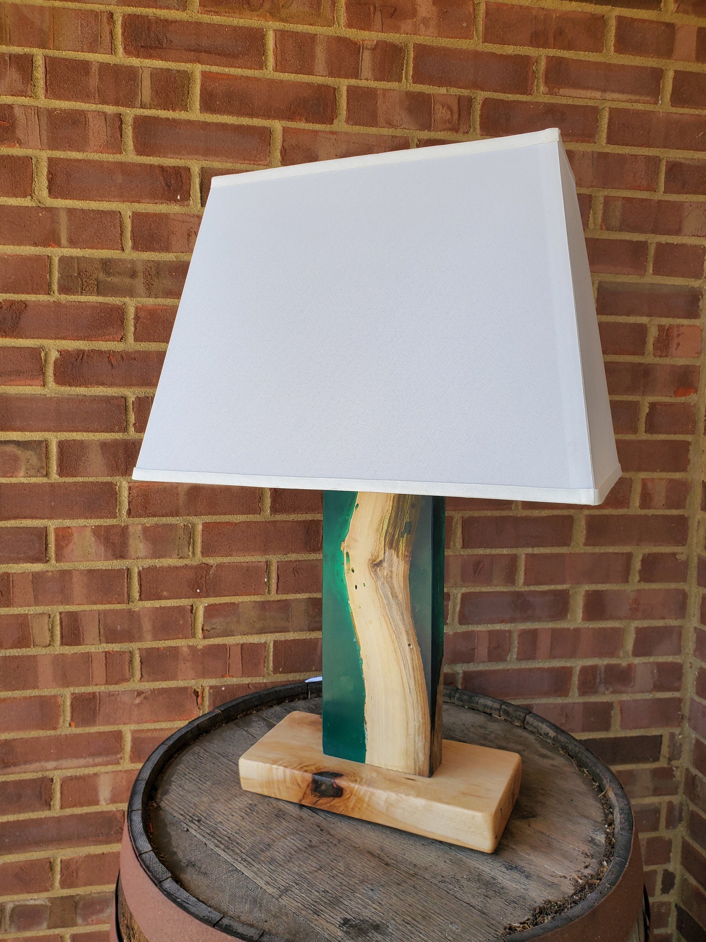 Table Lamp Live Edge - Etsy