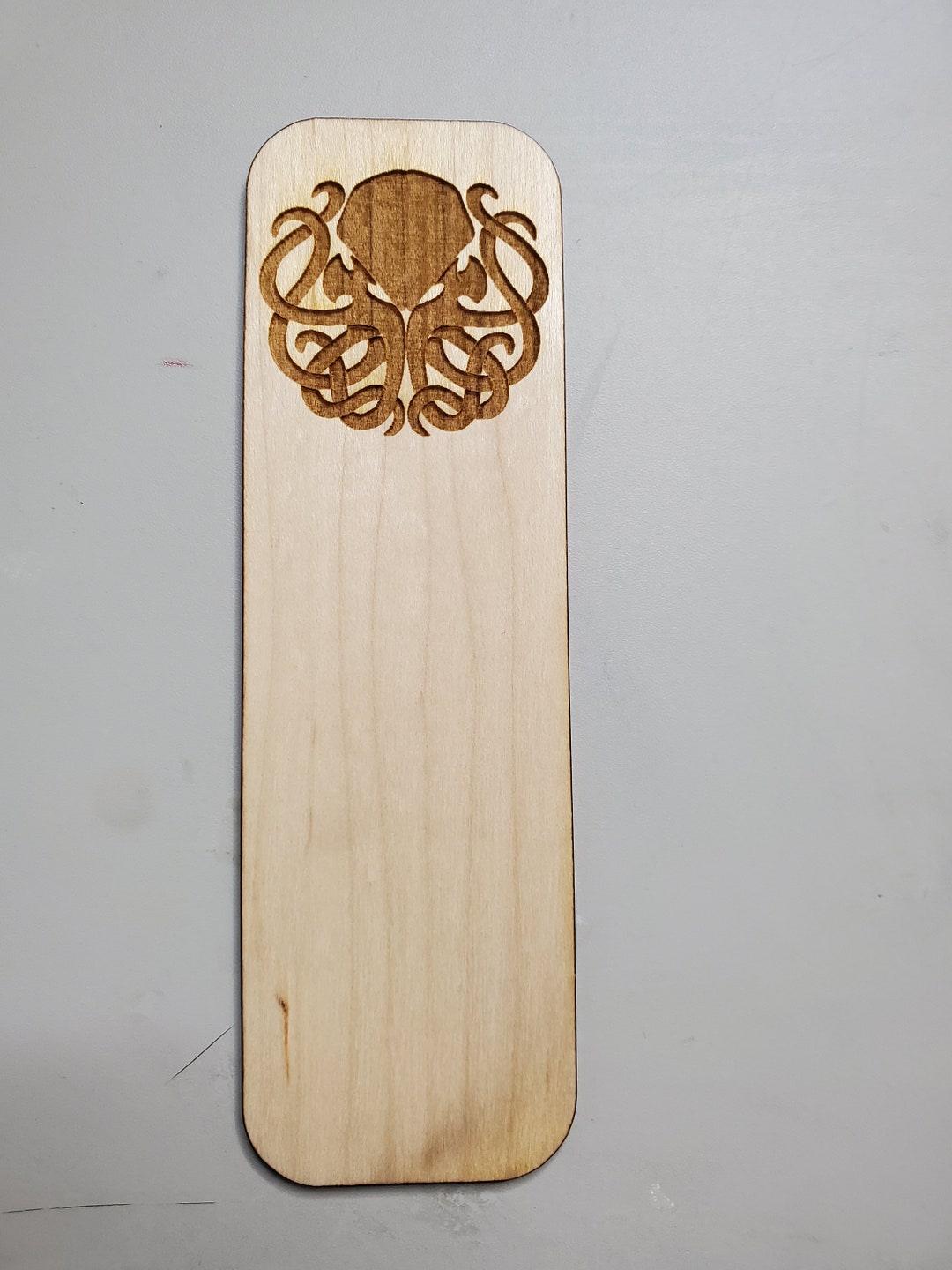 Cthulhu Laser Engraved on Pine Bookmark - Etsy