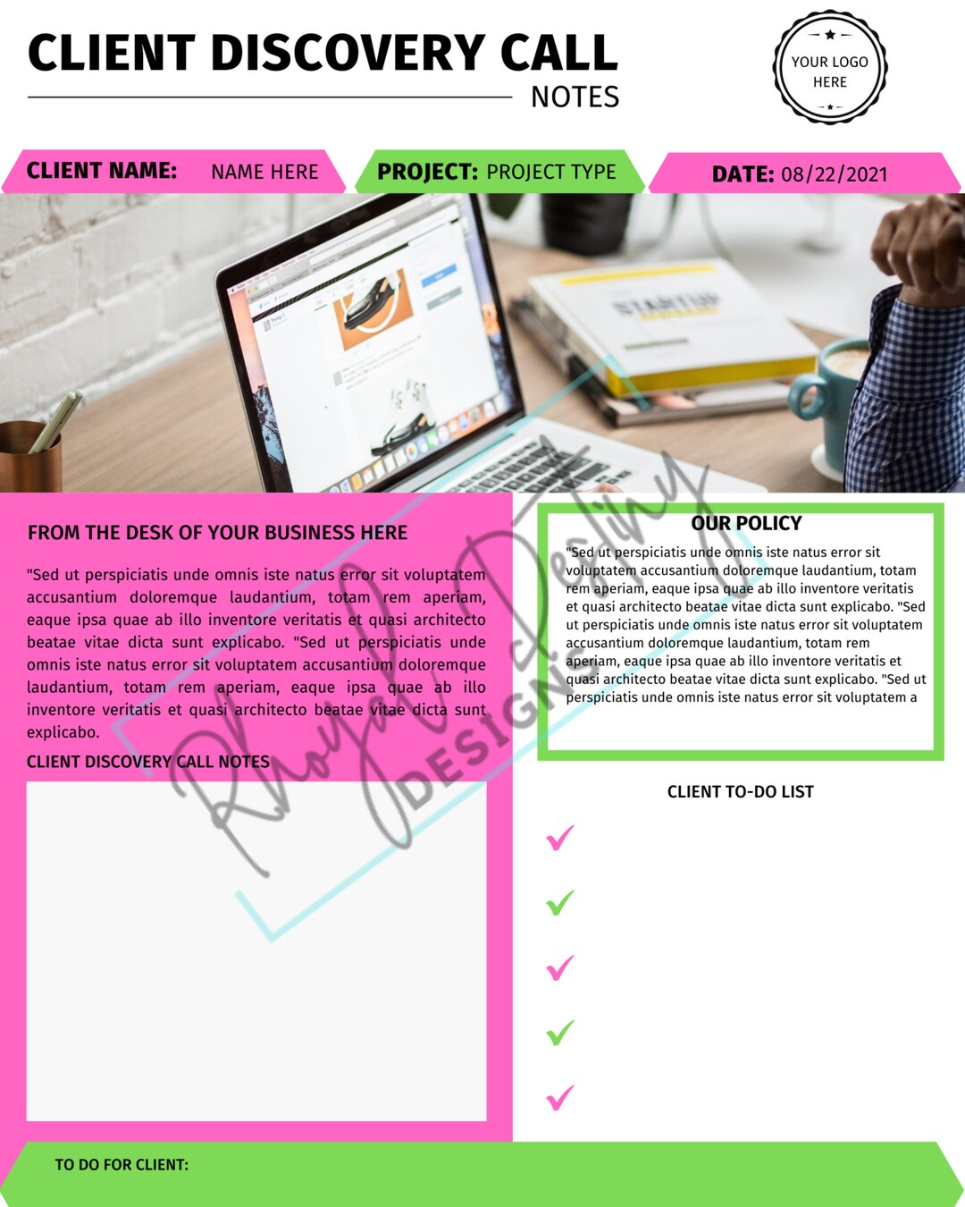 Editable Client Call Details & Notes Sheet - Etsy