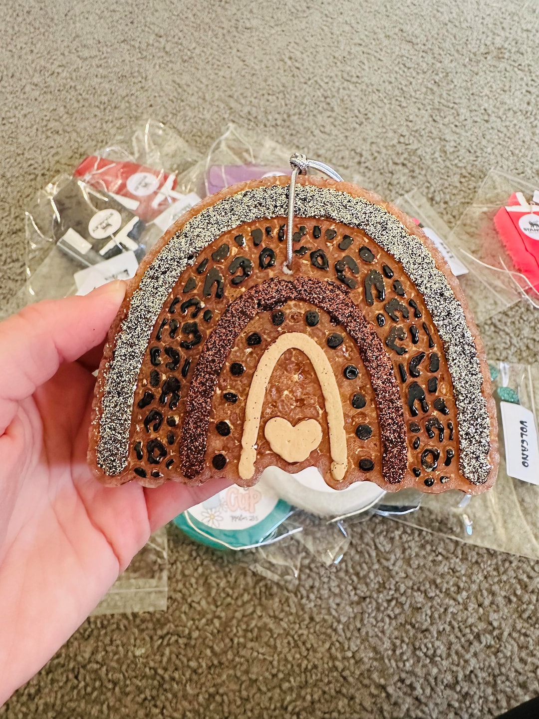 Boho Rainbow Freshie, Leopard Rainbow Freshie, Custom Car Freshies ...