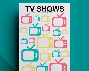 TV Shows Watch List Printable Template | Etsy