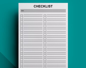 Column Checklist - Etsy Ireland