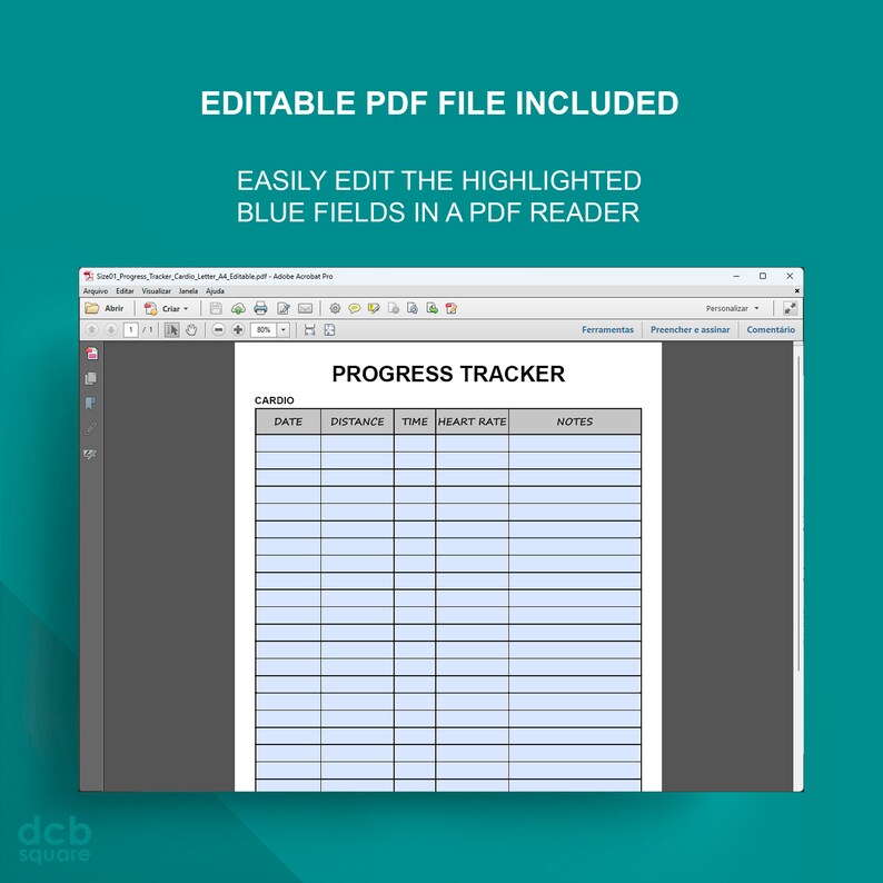 Exercise Progress Tracker Editable Printable - Etsy