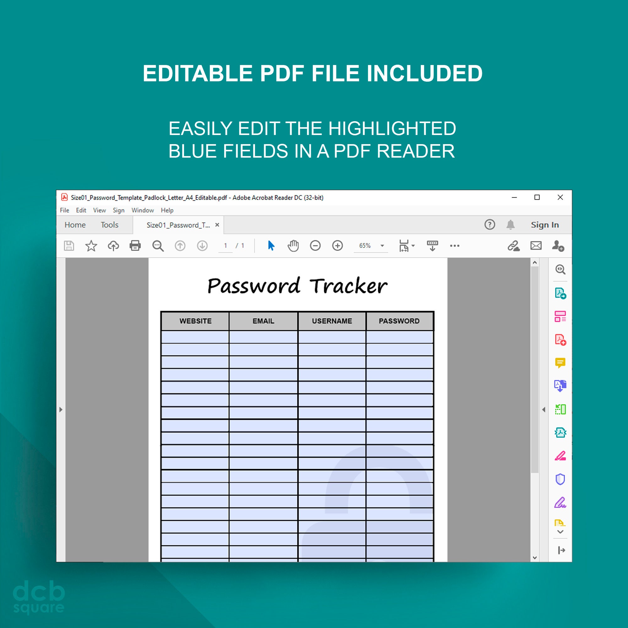 Password Tracker 3 in 1 Bundle Editable Printable - Etsy