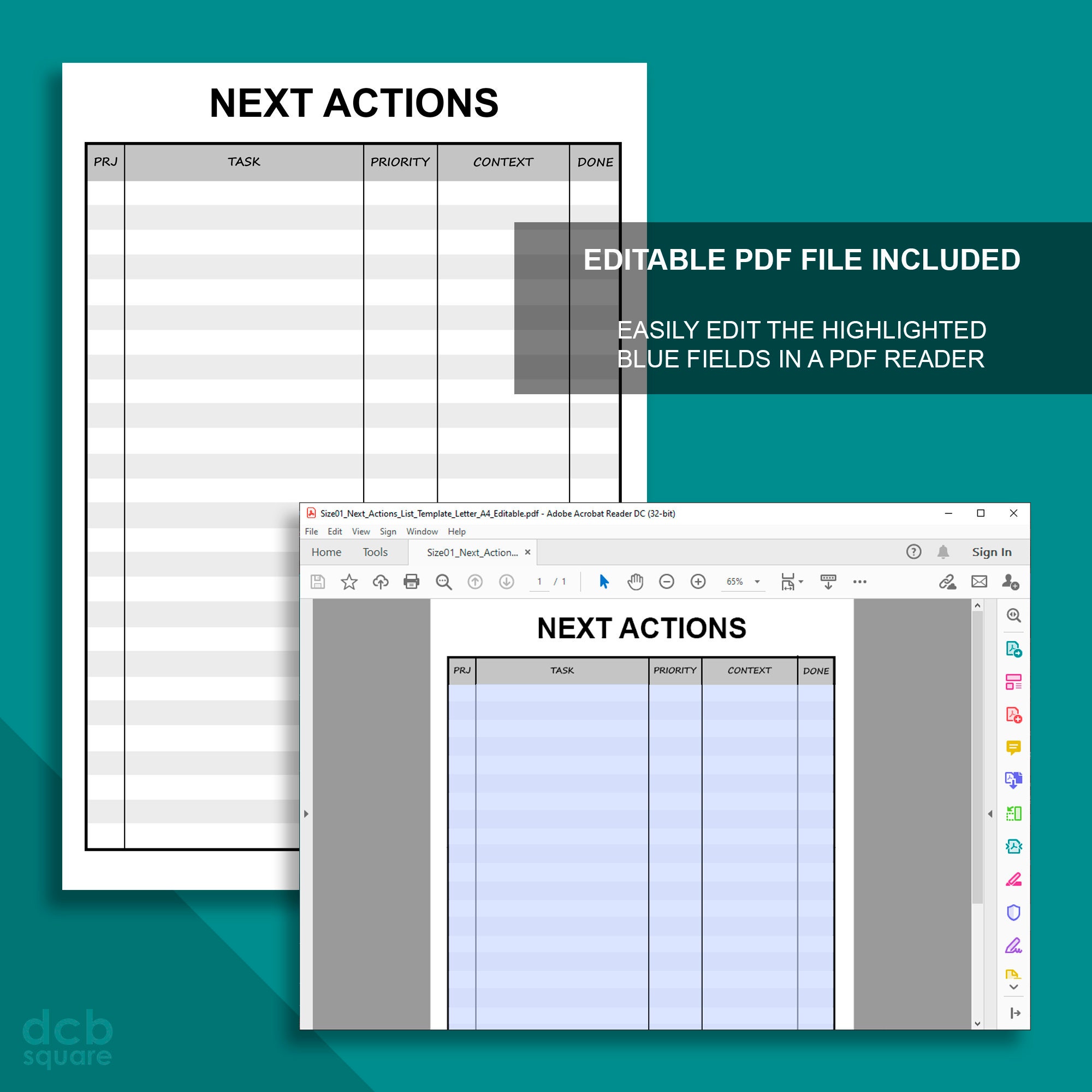 Getting Things Done (GTD) - 8 in 1 Bundle Editable Printable - Etsy