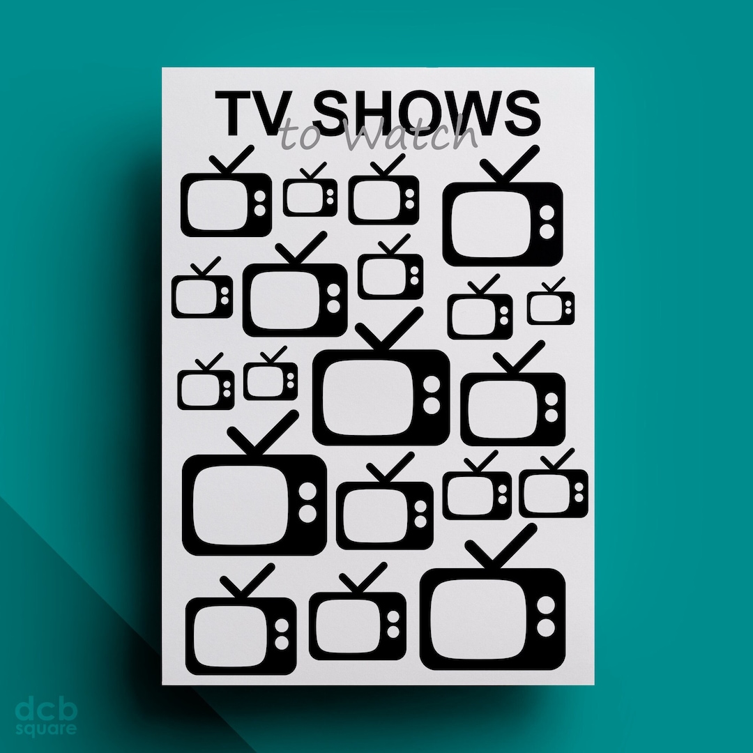 TV Shows Watch List Printable Template - Etsy