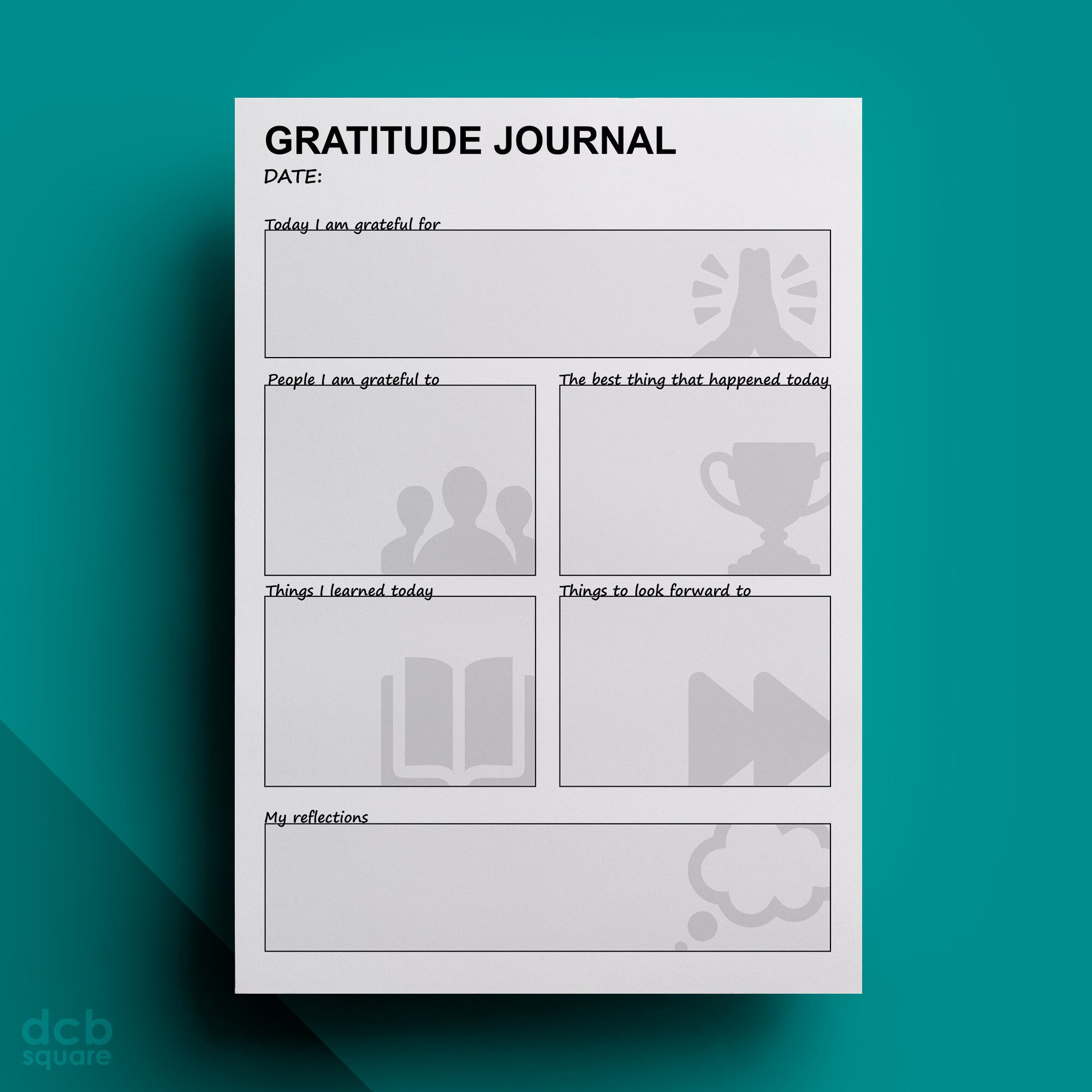 Gratitude Journal Editable Printable - Etsy