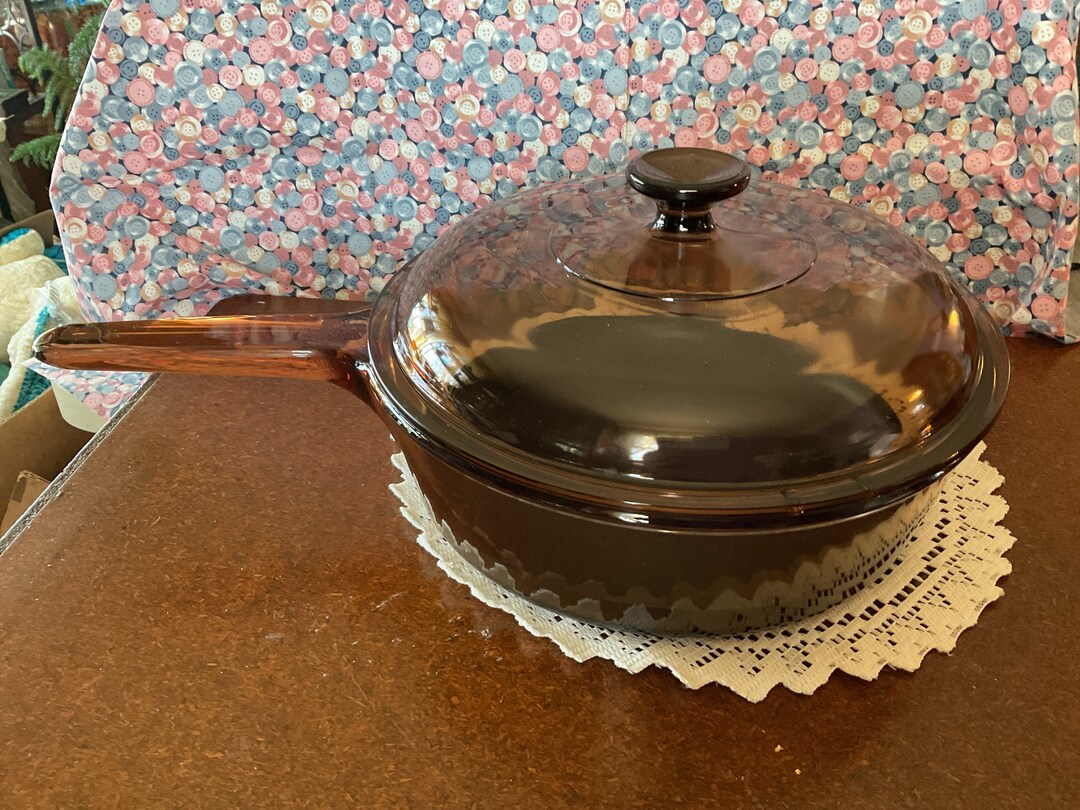 Visionware 10 chicken Fryer With Teflon Bottom,skillet With Lid Amber ...