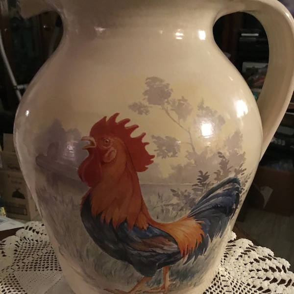 Rooster Pitcher - Etsy