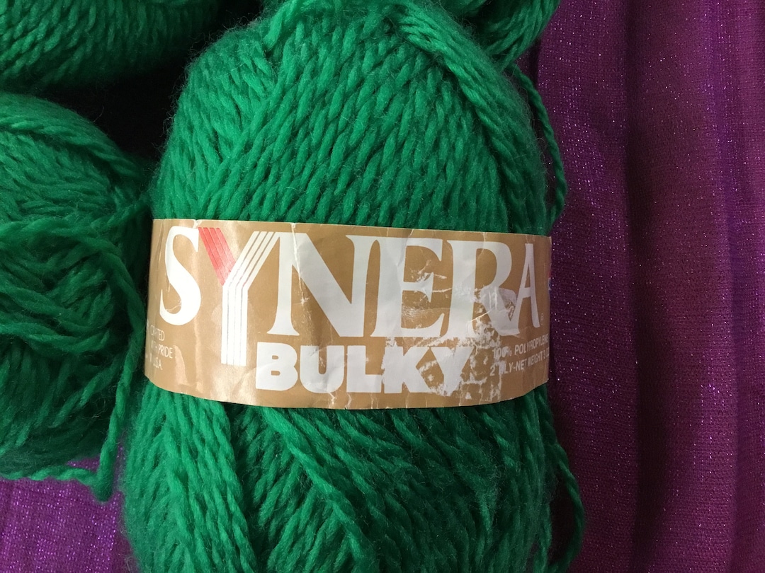 Synera Bulky Green Yarn - Etsy
