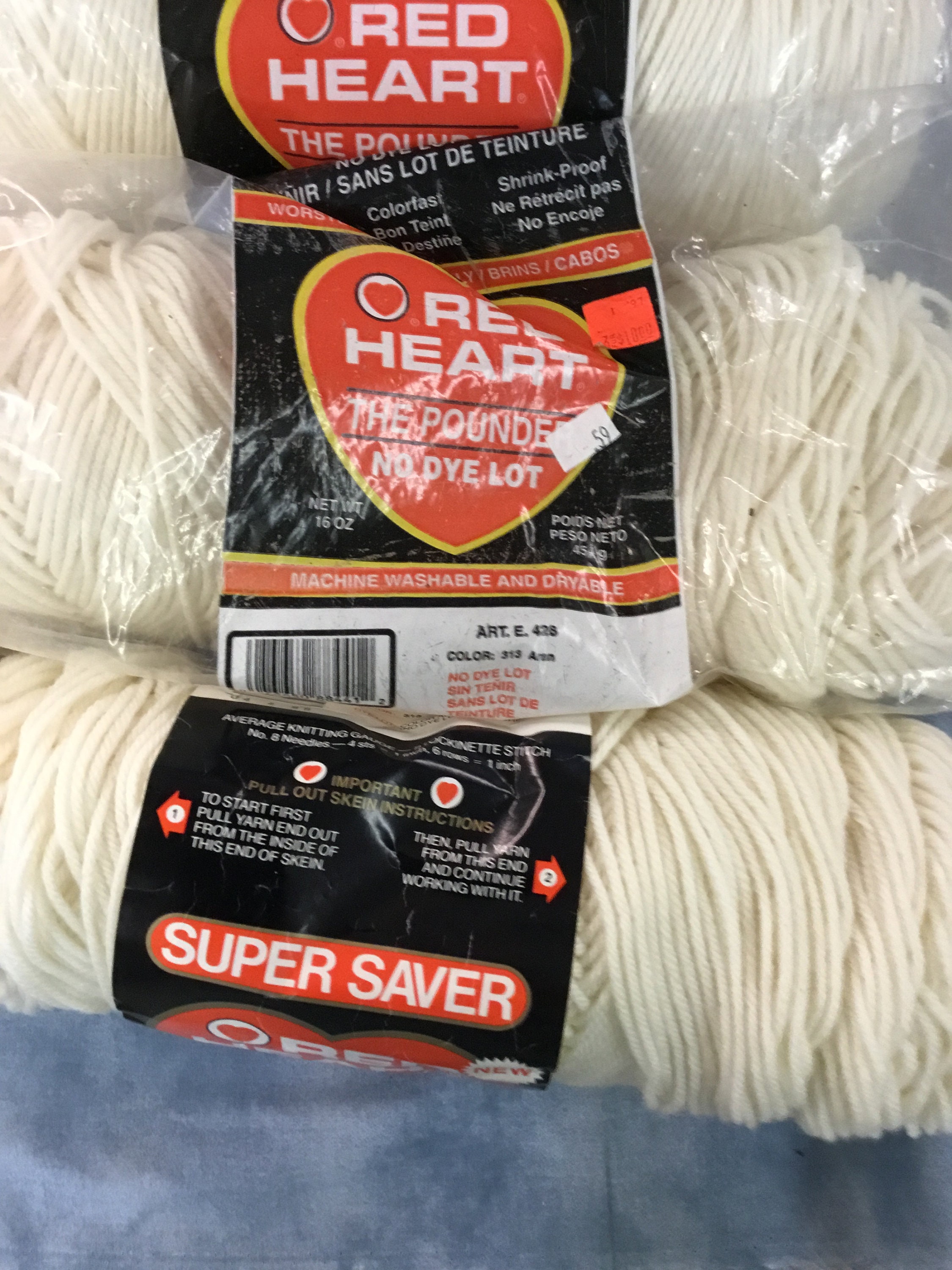 Red Heart Pounder Yarn Lot - Etsy