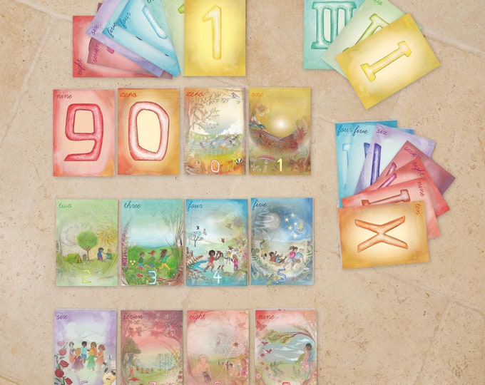 Wild Number Cards Set- for Waldorf Family and Homeschool. Stress Free ...