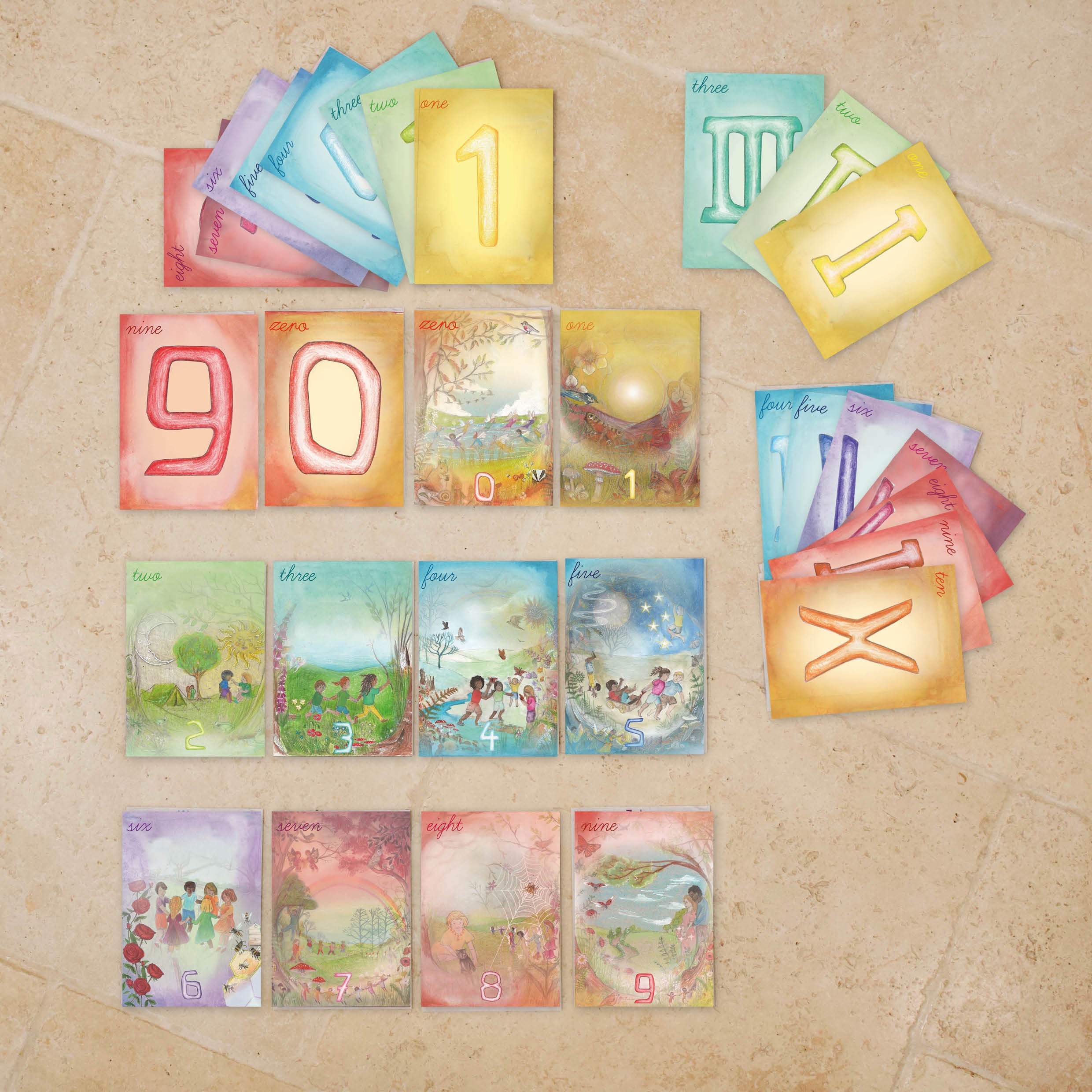 Wild Number Cards Set- for Waldorf Family and Homeschool. Stress Free ...