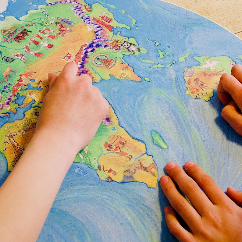 Wild World Map - Etsy