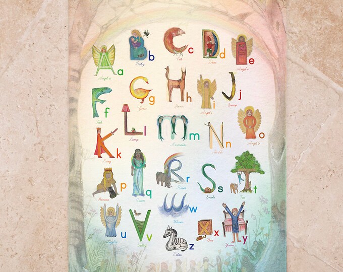 Wild Alphabet Poster - for Waldorf School and Homeschool. Letter ...