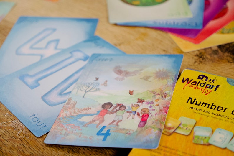 Wild Number Cards Set- for Waldorf Family and Homeschool. Stress Free ...