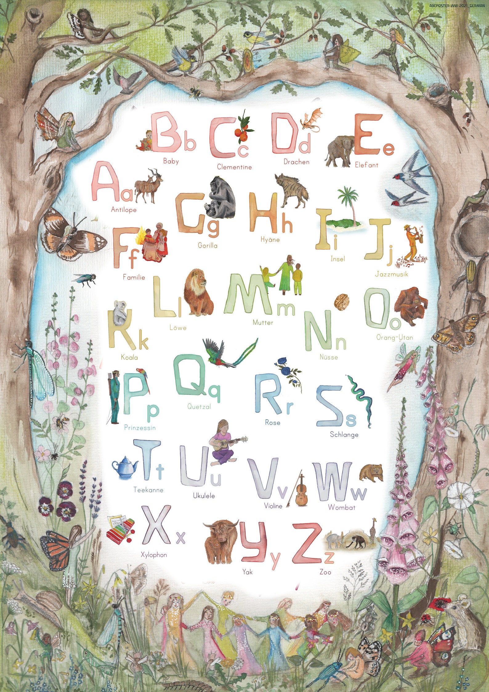 INTERNATIONAL ABC Poster -inspired by Waldorf Education, Perfect for ...