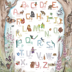 INTERNATIONAL ABC Poster -inspired by Waldorf Education, Perfect for ...