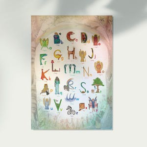 Wild Alphabet Poster - for Waldorf School and Homeschool. Letter ...