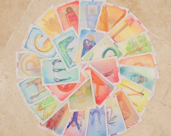 Waldorf Alphabet Cards - Etsy