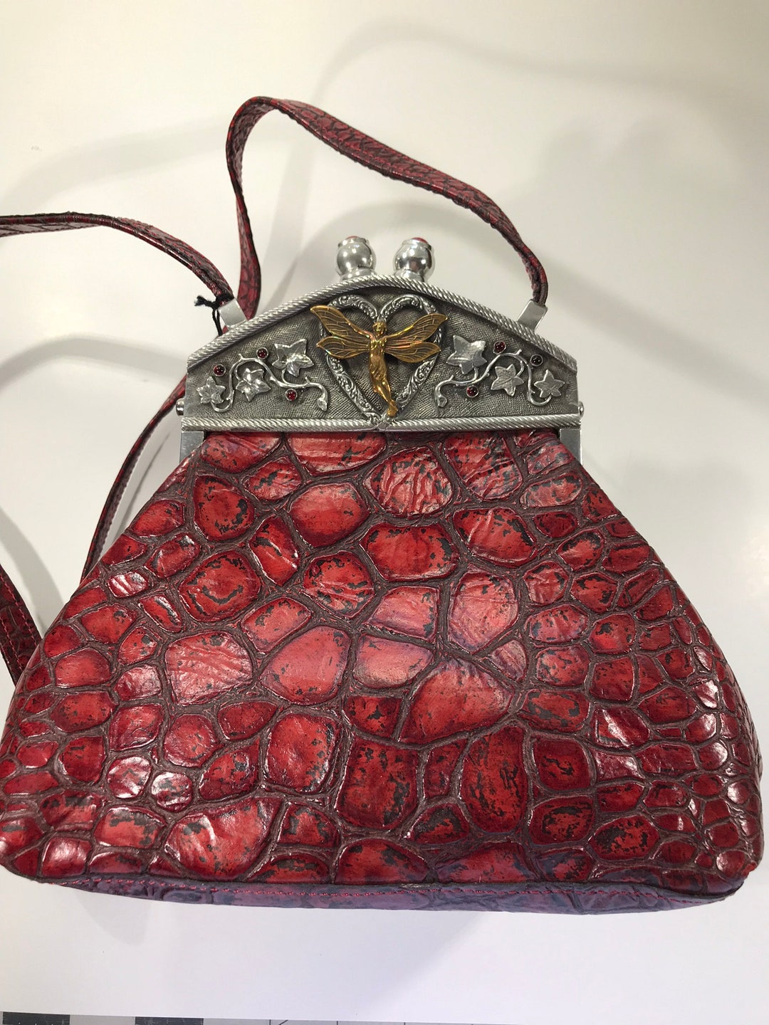 Moulin Rouge Handbag fairy Pewter Framed Handbag With Red - Etsy