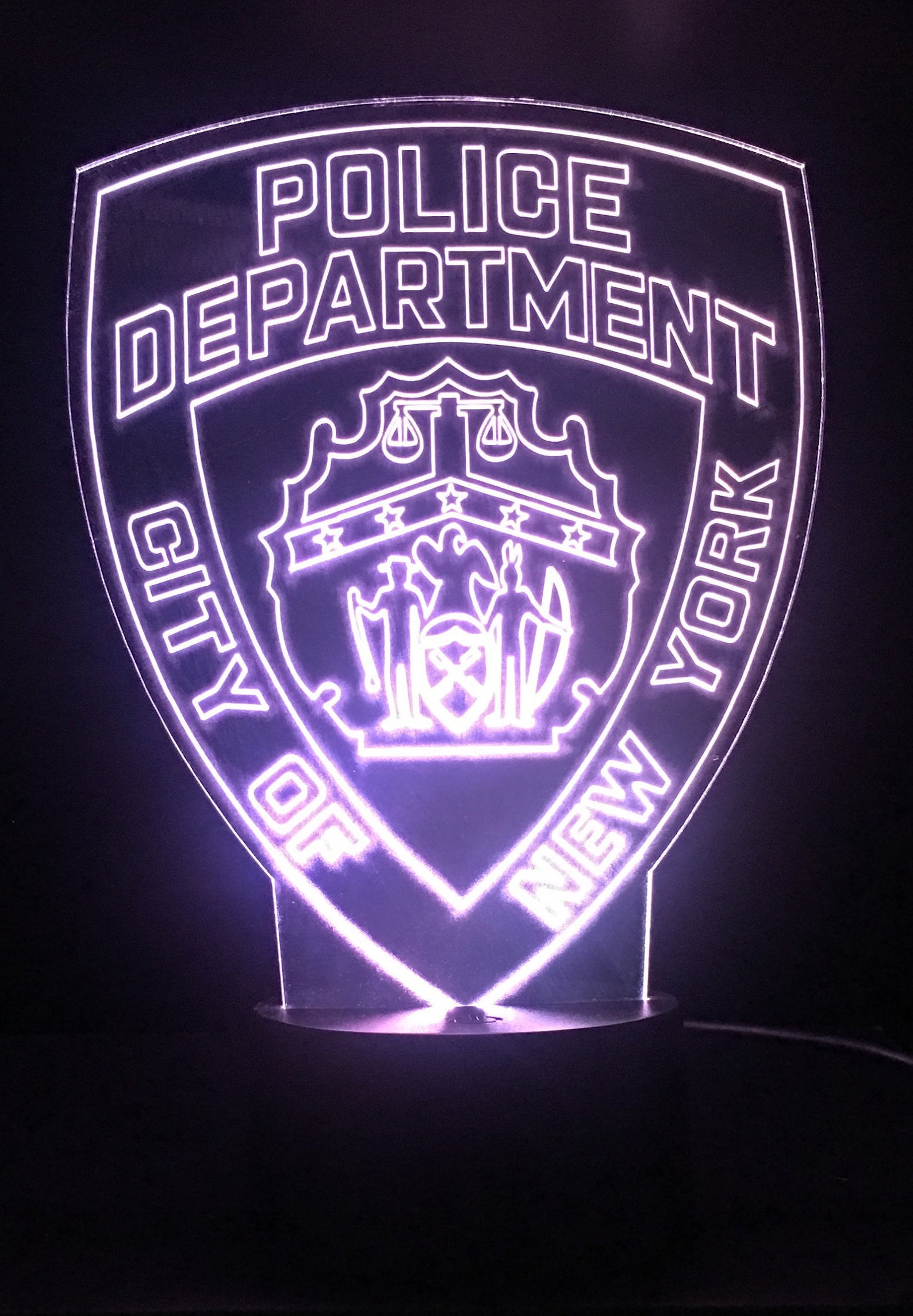 NYPD Police Gift Light Best Police Gift Color Changing | Etsy