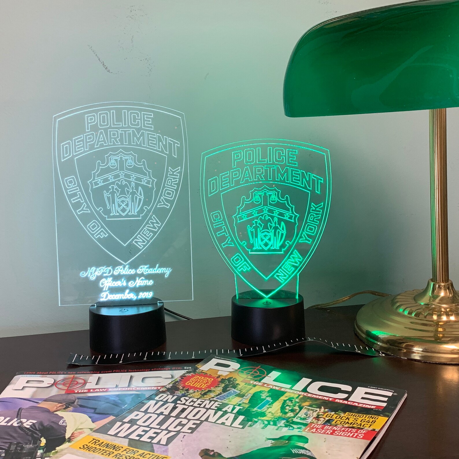 NYPD Police Gift Light Best Police Gift Color Changing | Etsy