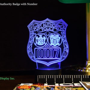 Port Authority Badge Gift Light - Changing Color - Etsy