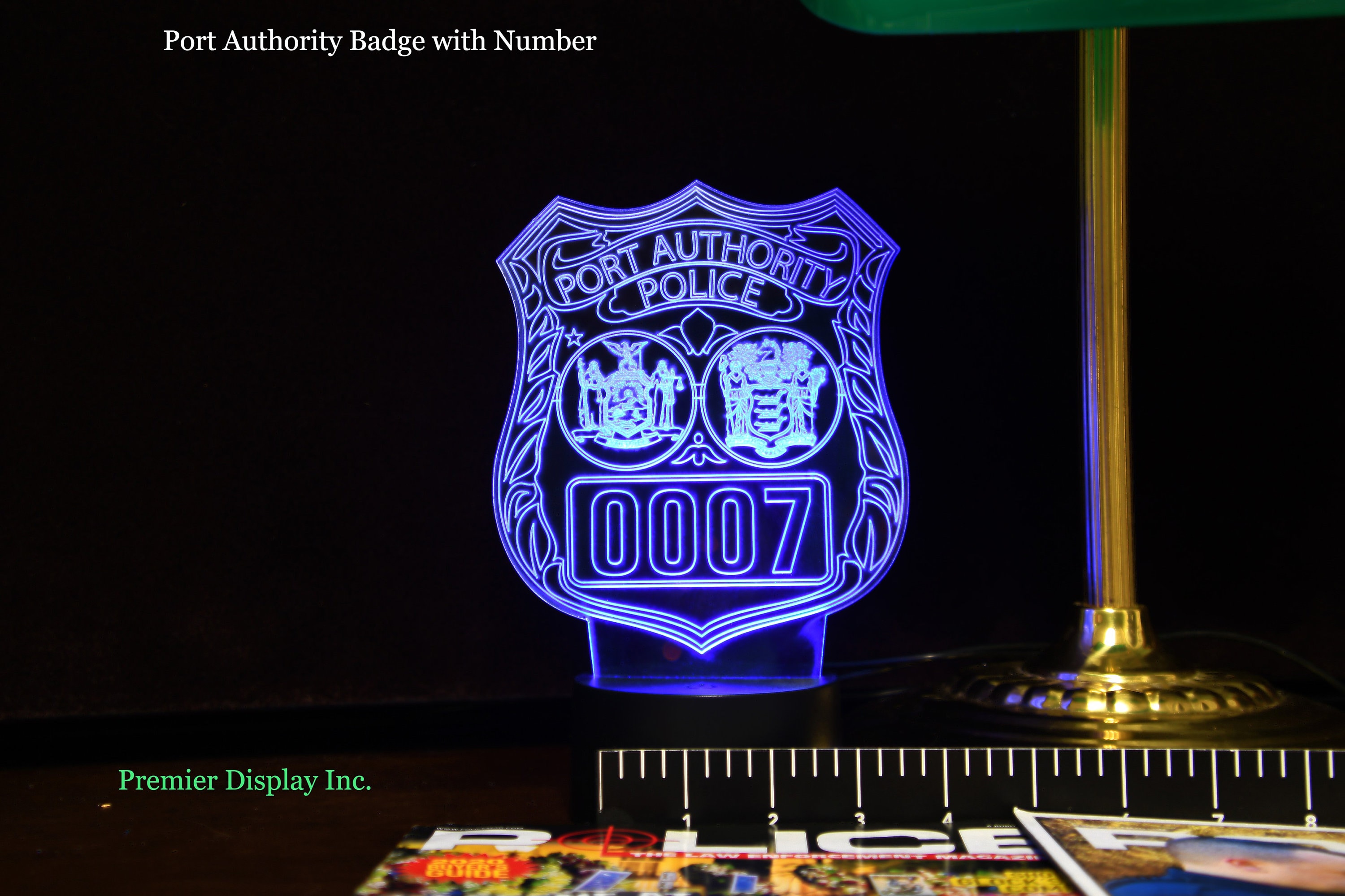 Port Authority Badge Gift Light - Changing Color - Etsy
