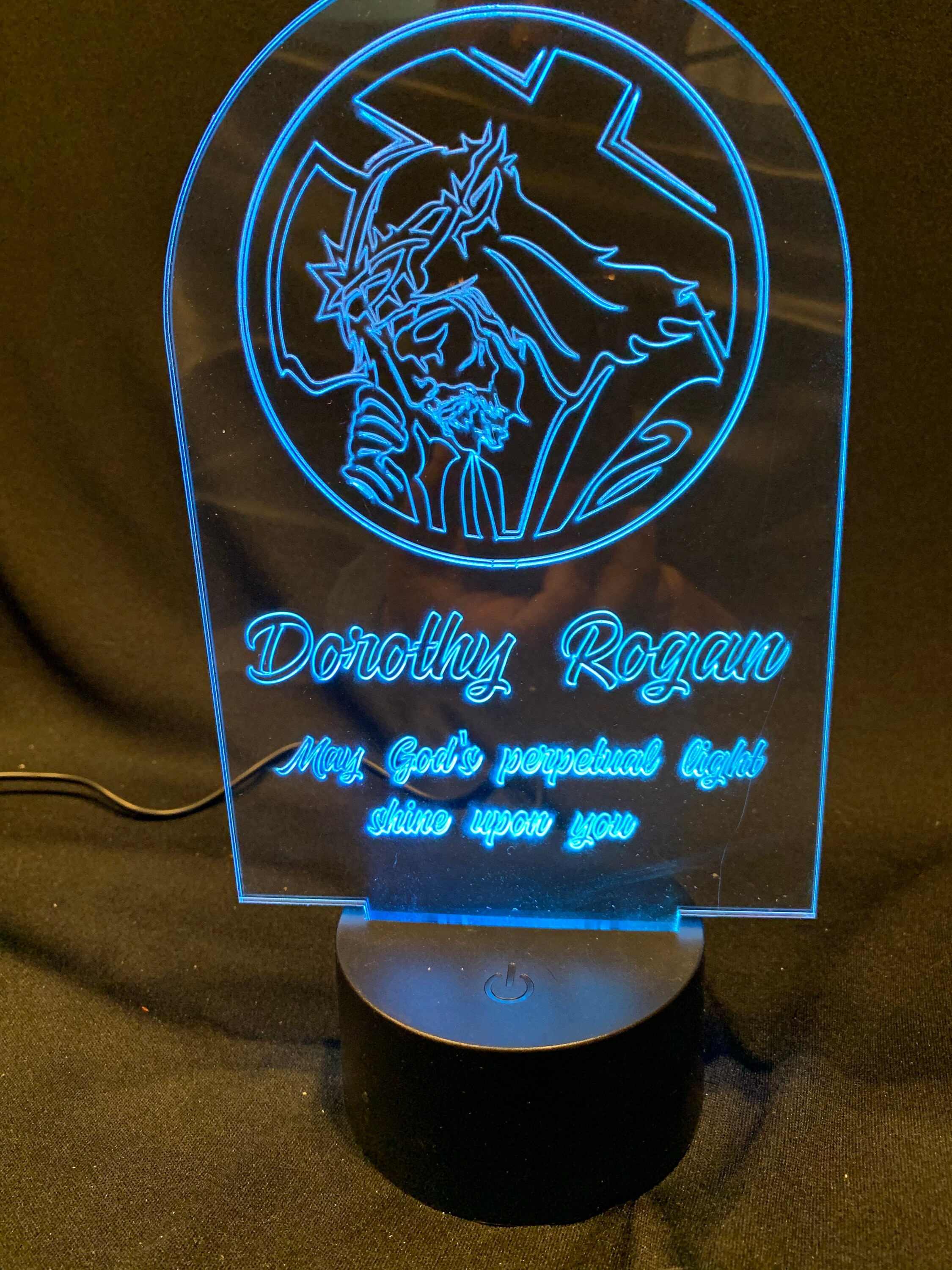 Jesus Christ Personalized Gift Lights Engraved Acrylic Color - Etsy