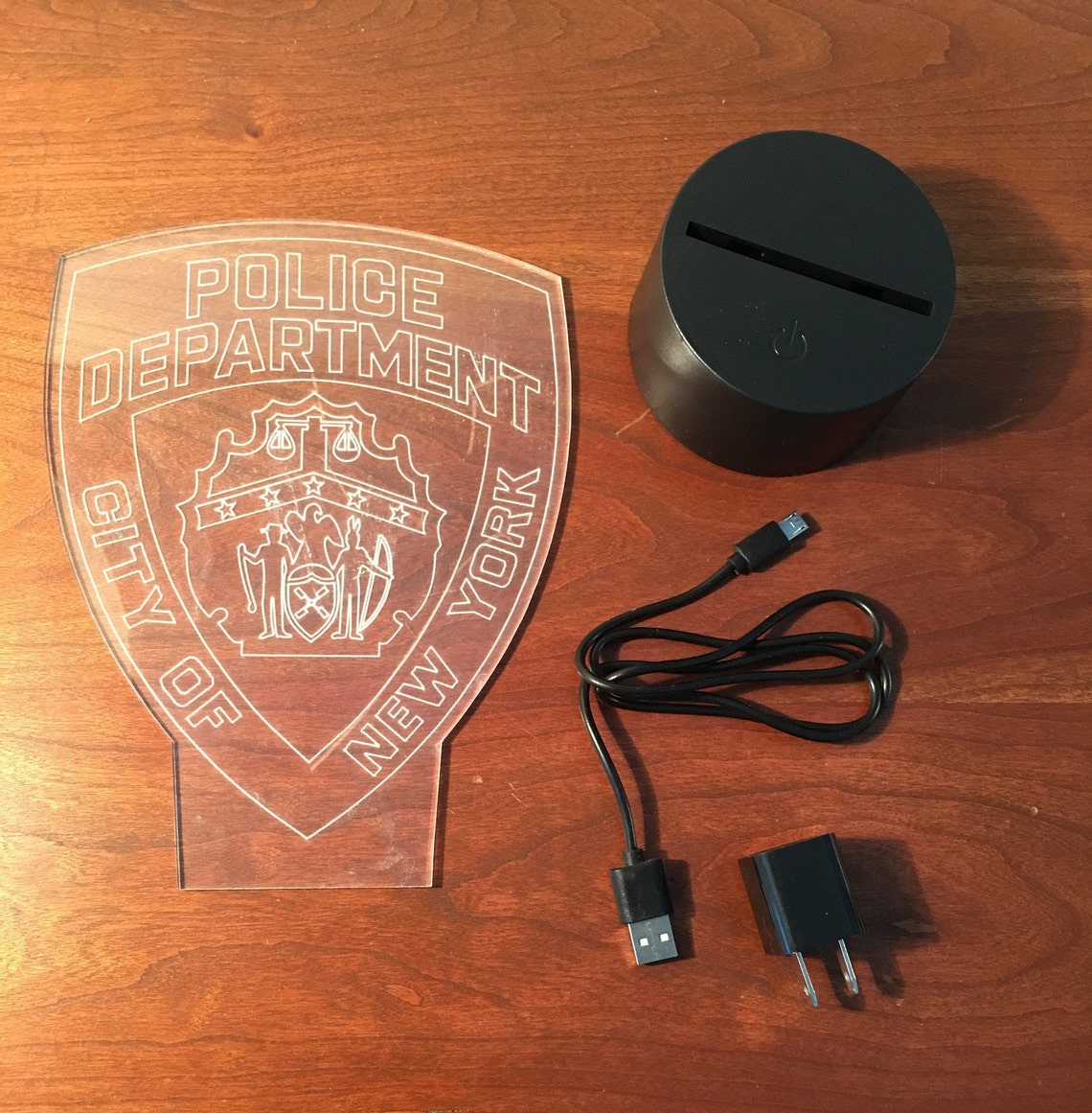 NYPD Police Gift Light Best Police Gift Color Changing | Etsy