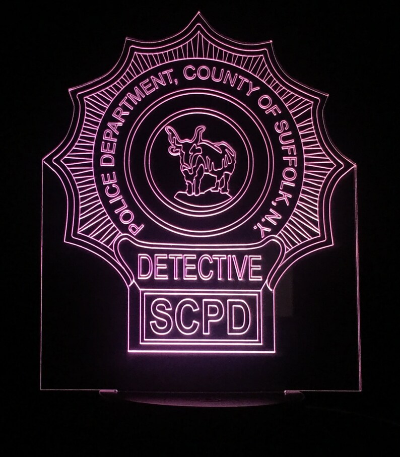 Suffolk County Detective Gift Light - Color Changing Desk Light ...