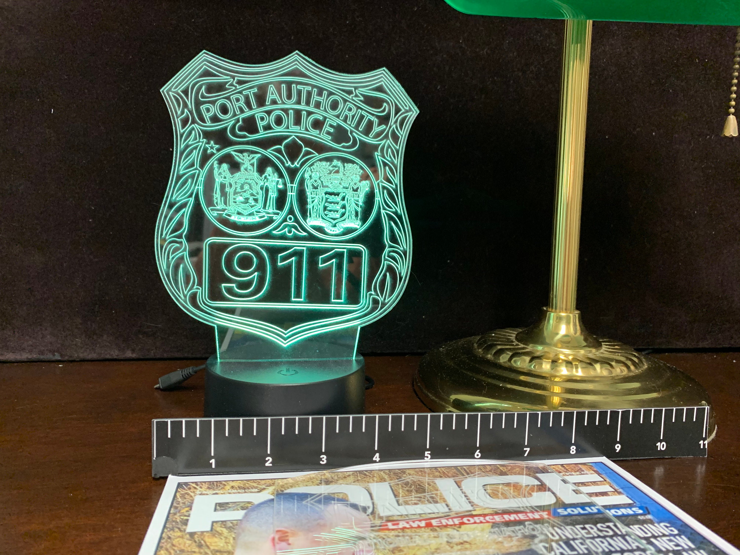 Port Authority Badge Gift Light - Changing Color - Etsy