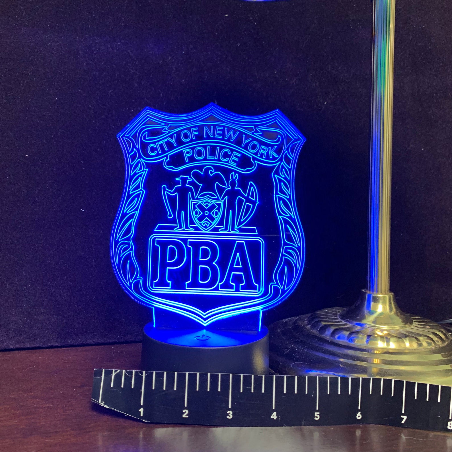 NYPD PBA Gift Light - Color Changing Desk Light - Select Design or ...