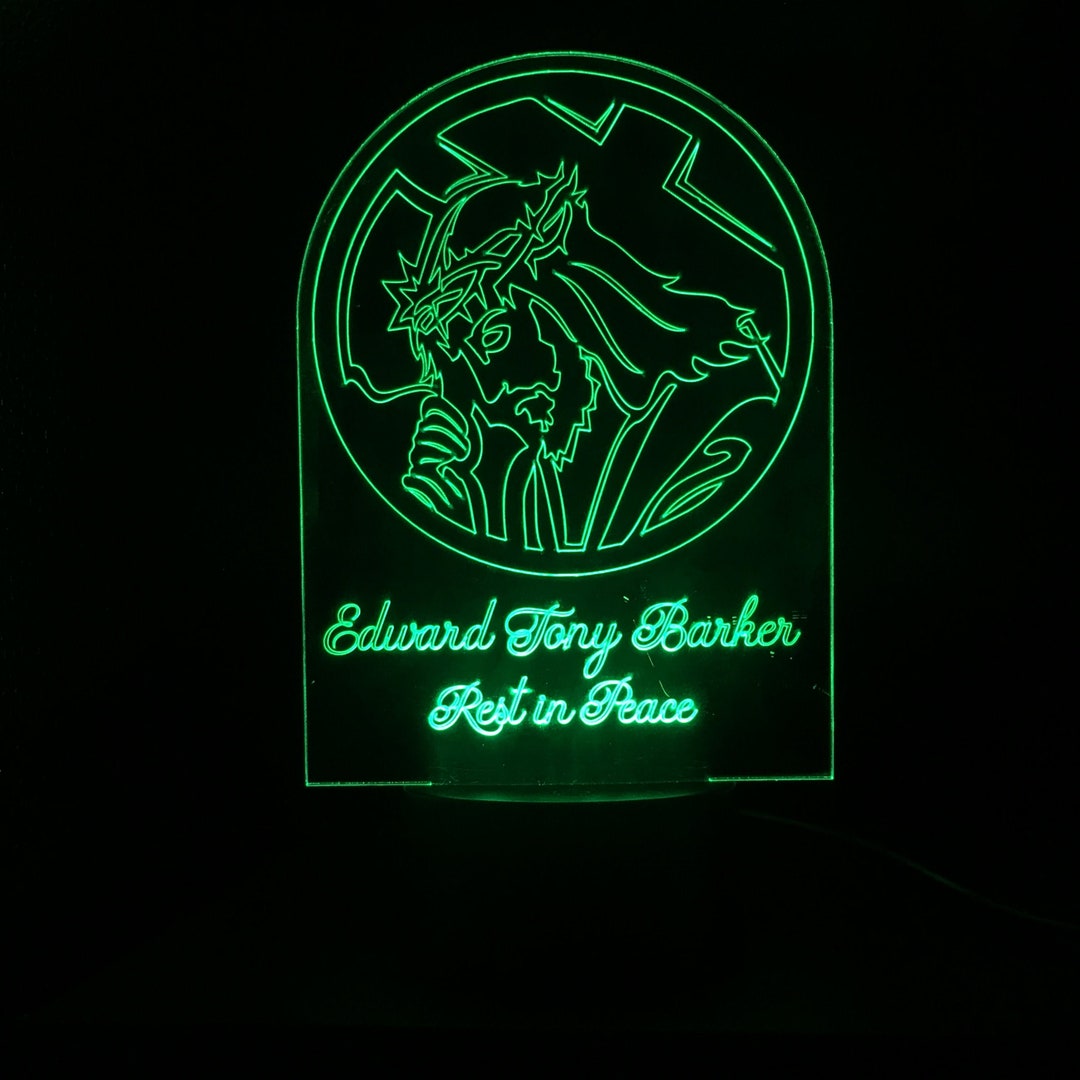 Jesus Christ Personalized Gift Lights - Engraved Acrylic Color Changing ...