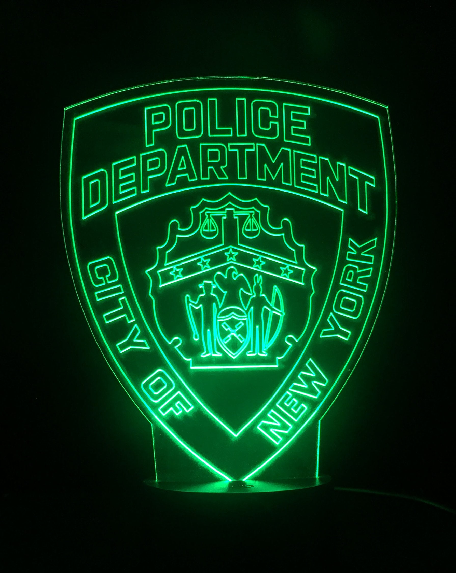 NYPD Police Gift Light Best Police Gift Color Changing Desk Light ...
