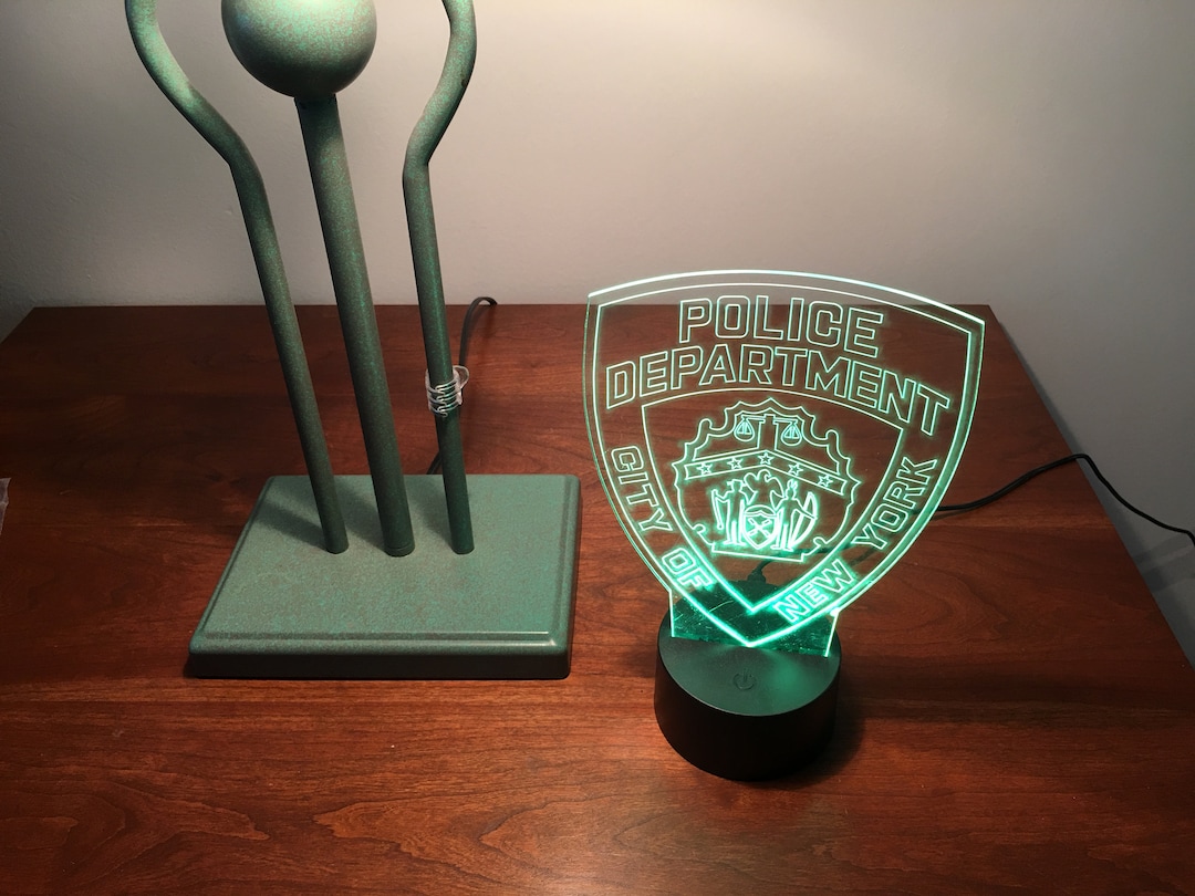 NYPD Police Gift Light - Best Police Gift - Color Changing Desk Light ...