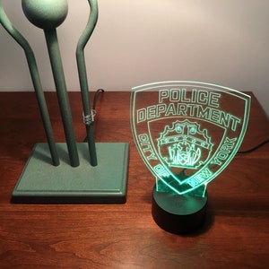 NYPD Police Gift Light - Best Police Gift - Color Changing Desk Light ...